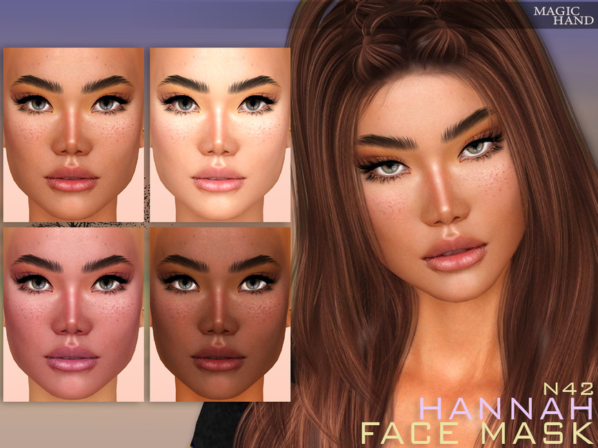 The Sims Resource - [Patreon] Hannah Face Mask N42
