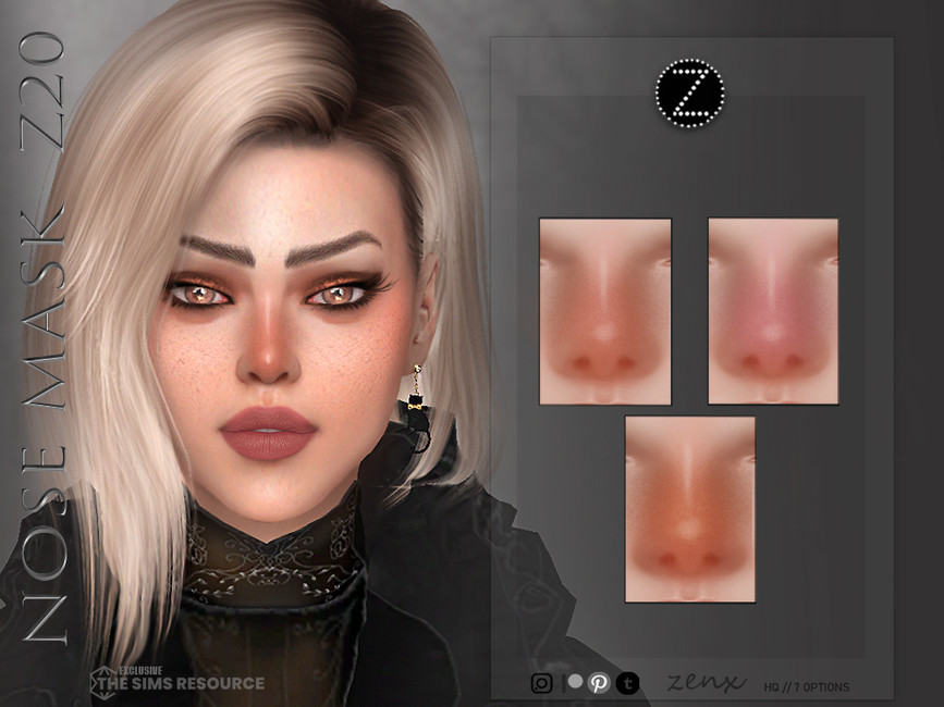 The Sims Resource - NOSE MASK Z20
