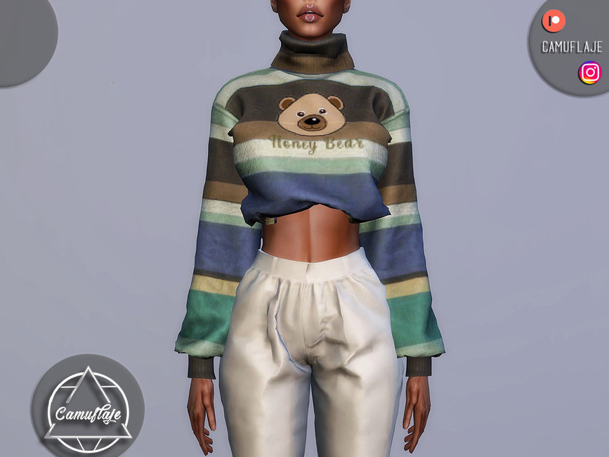 The Sims Resource - SET 227 - Bear Sweater