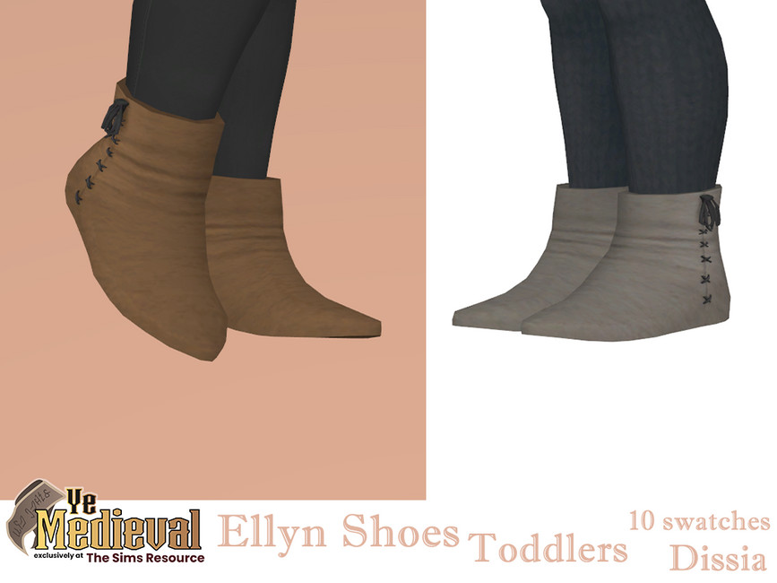The Sims Resource - Ye Medieval - Ellyn Shoes Toddlers
