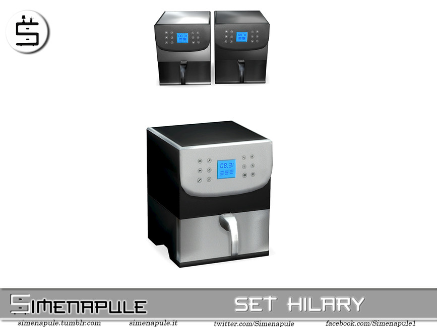 The Sims Resource - Set Hilary - Air Fryer