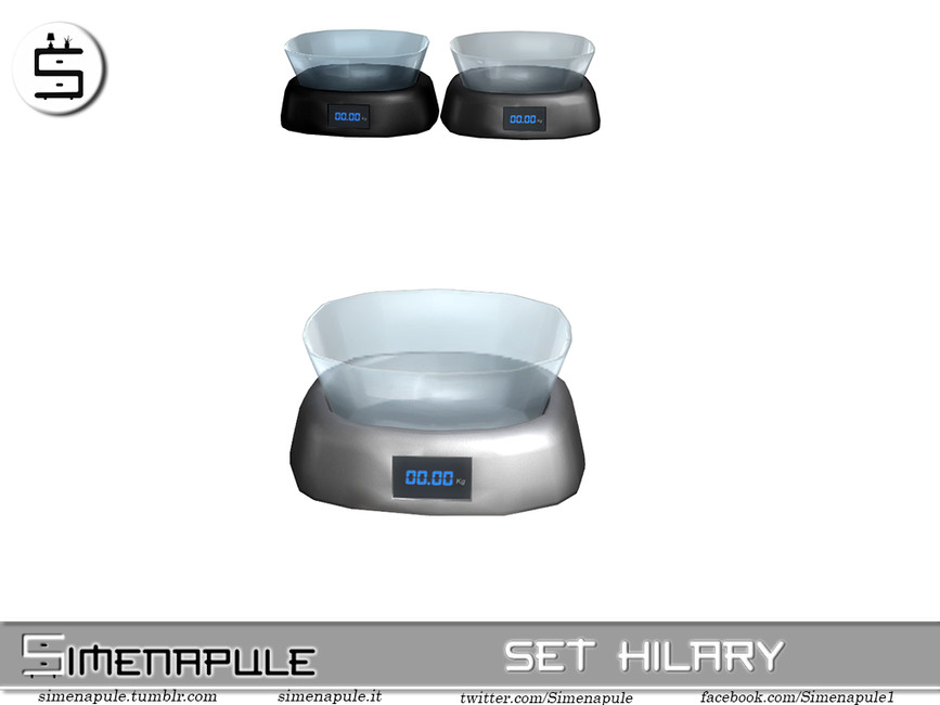 The Sims Resource - Set Hilary - Food Kitchen Scale
