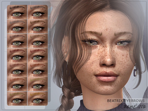 The Sims Resource | Beatrix Eyebrows [HQ]