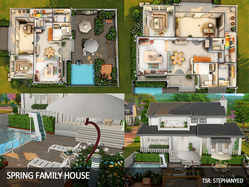 The Sims Resource - Spring Family House
