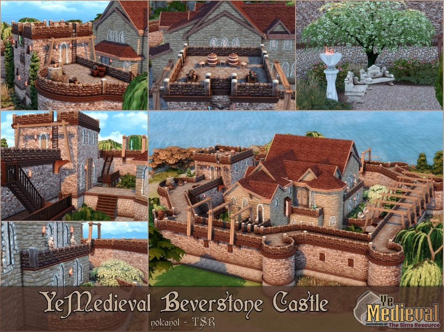 The Sims Resource - Ye Medieval Beverstone Castle / TSR CC Only