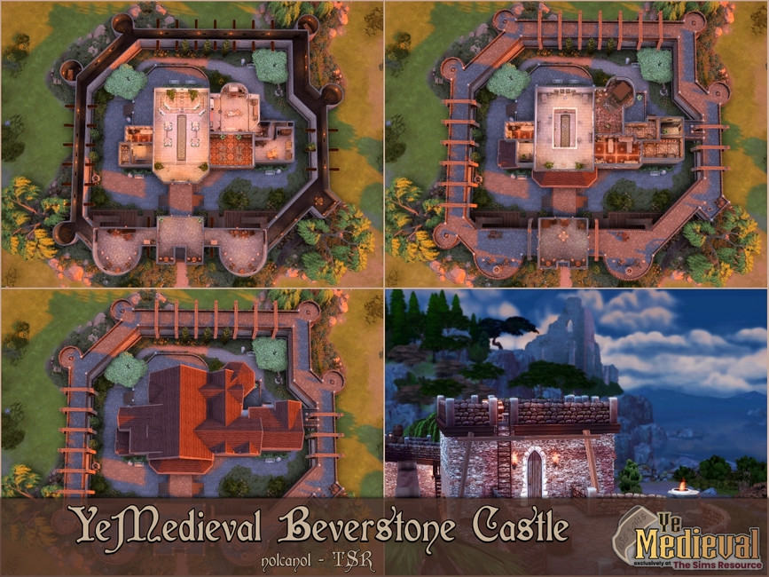 The Sims Resource - Ye Medieval Beverstone Castle / TSR CC Only