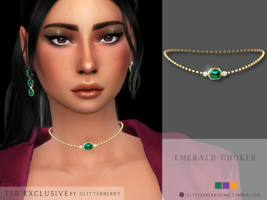 The Sims Resource - Emerald Choker