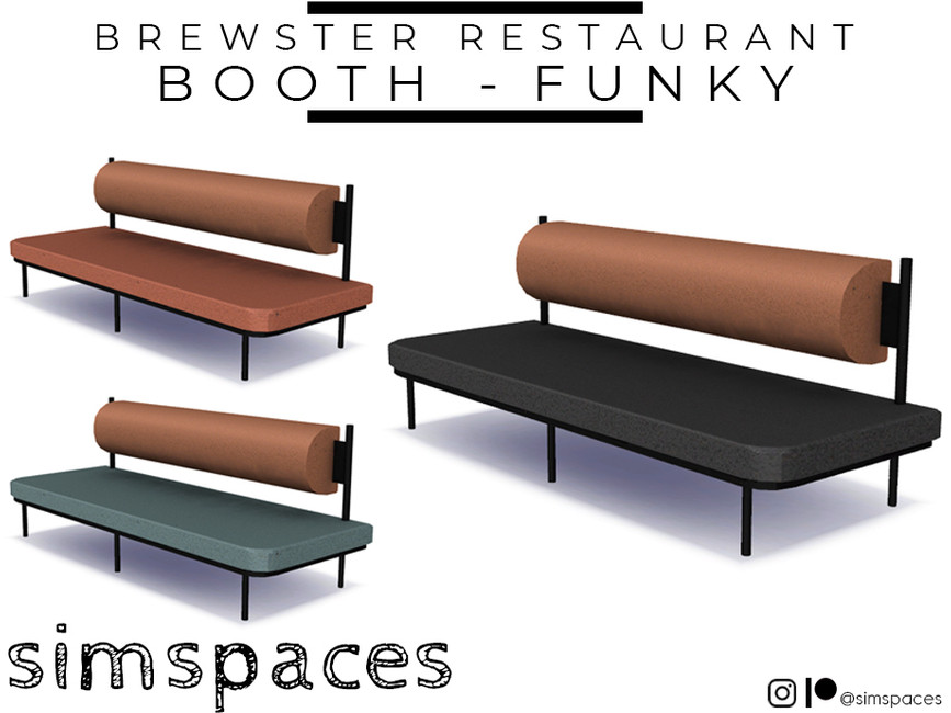 The Sims Resource - Brewster Restaurant - booth funky