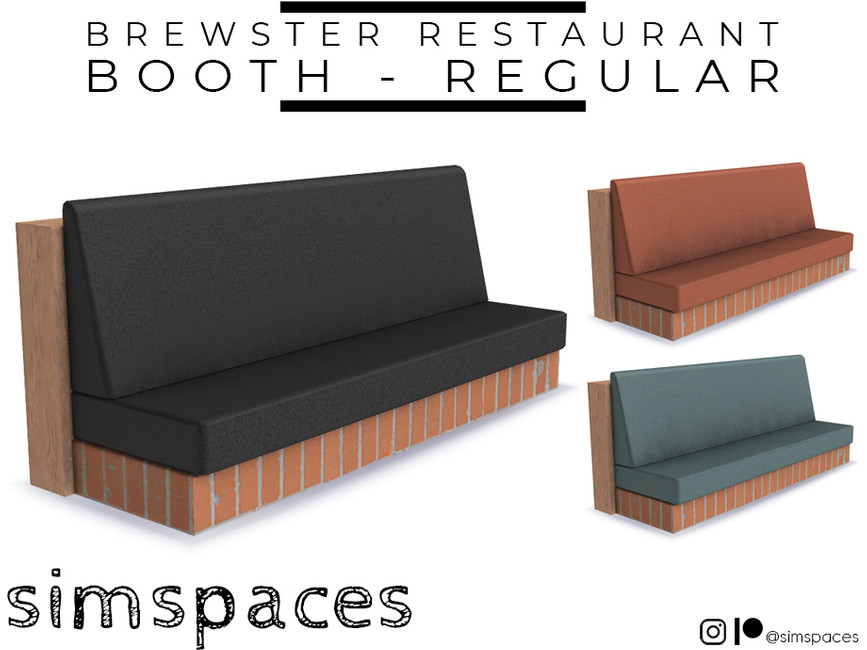The Sims Resource - Brewster Restaurant - booth regular