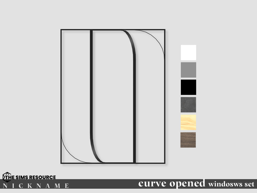 The Sims Resource - curve windosws set_opened 3x4