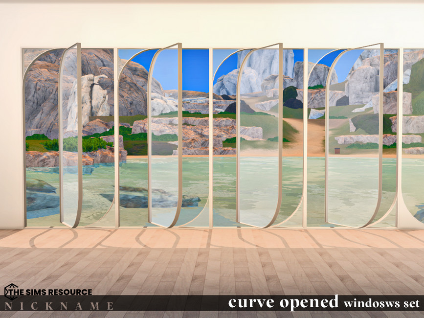 The Sims Resource - curve windows set opened