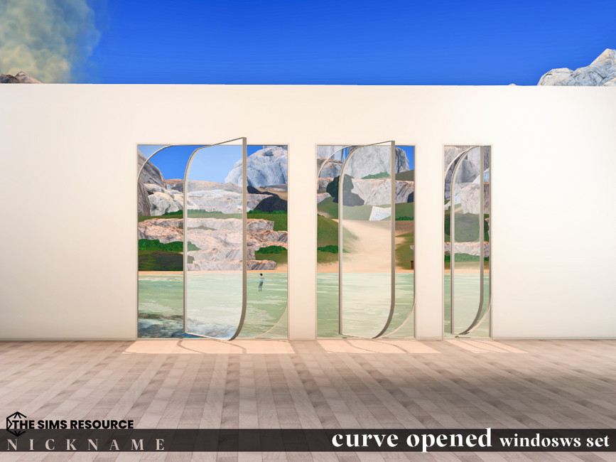 The Sims Resource - curve windows set opened