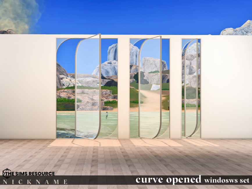 The Sims Resource - curve windows set opened