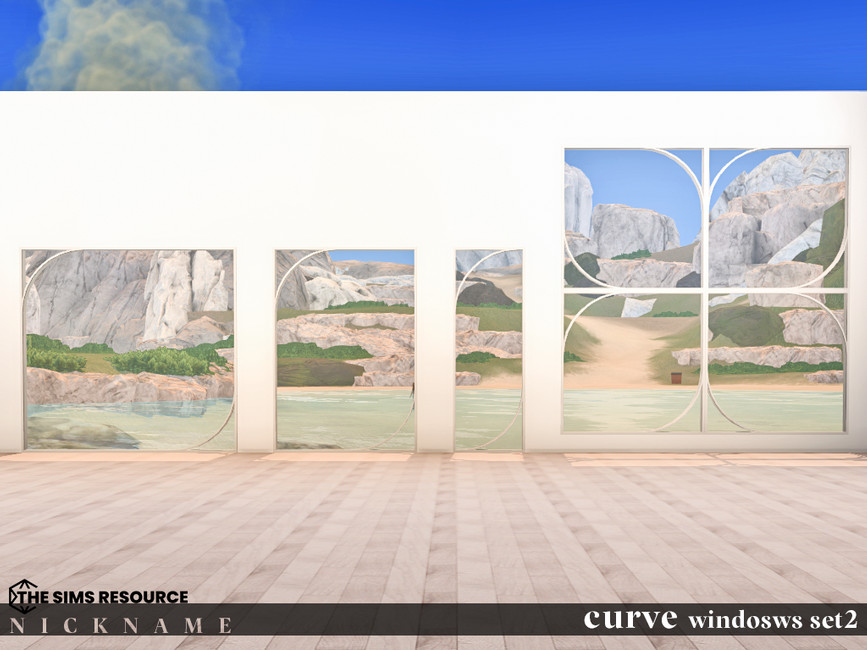 The Sims Resource - curve windows_set2