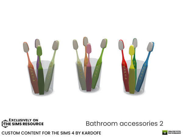 The Sims Resource | kardofe_Bathroom accessories_Toothbrushes