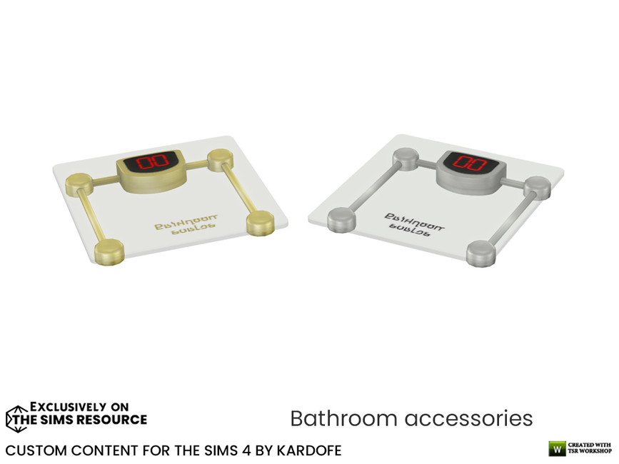 The Sims Resource - kardofe_Bathroom accessories_Bathroom scales