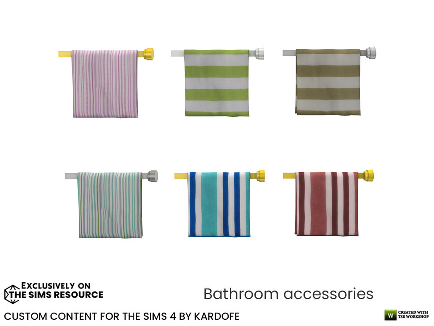 The Sims Resource - kardofe_Bathroom accessories_Towel rack