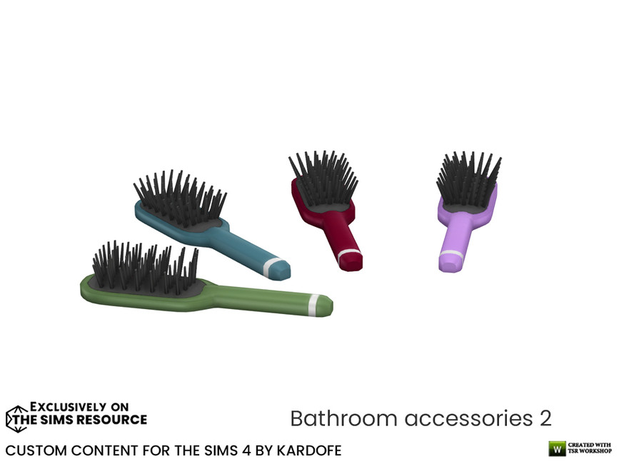 The Sims Resource - kardofe_Bathroom accessories_Hairbrush