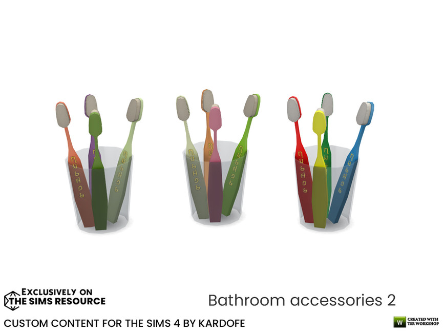The Sims Resource - kardofe_Bathroom accessories_Toothbrushes