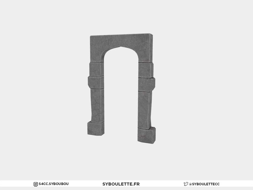 The Sims Resource - Medieval stone arch