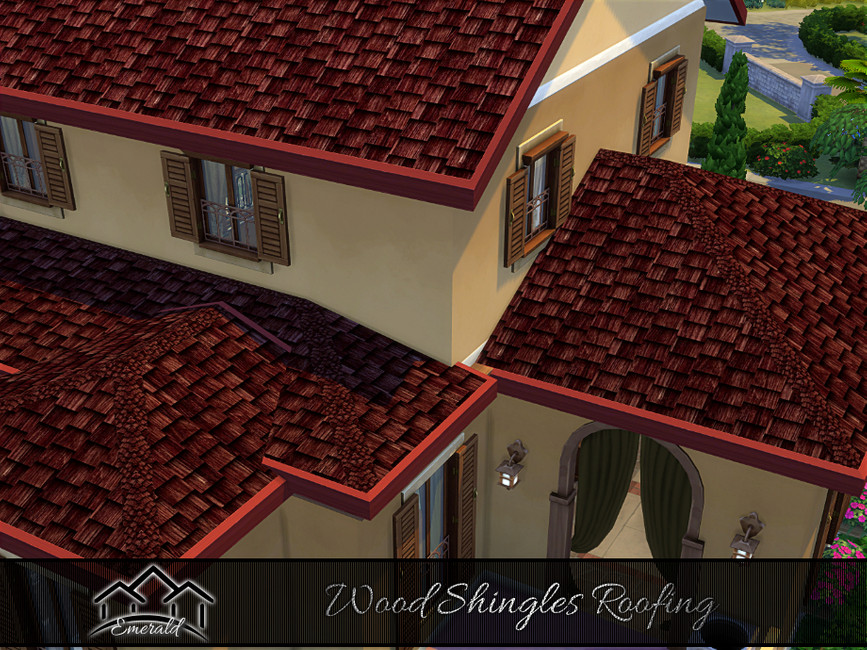 The Sims Resource - WoodShinglesRoof_3