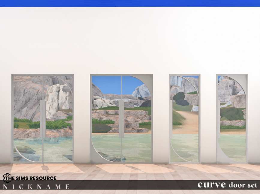 The Sims Resource - curve door set