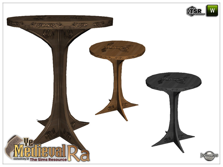 The Sims Resource - Ye Medieval Ra bedroom end table