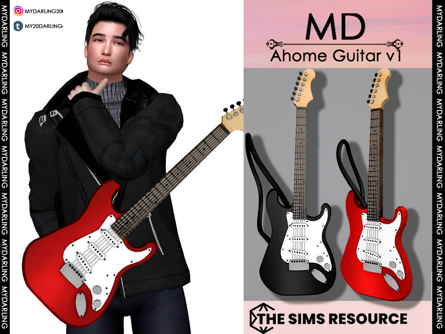 The Sims Resource - Ahome Guitar v1 for Men