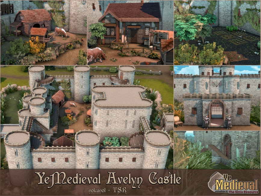 The Sims Resource - Ye Medieval Avelyn Castle / TSR CC Only