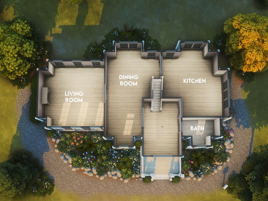 The Sims Resource - (Shell) Archers Drive (TSR only CC)