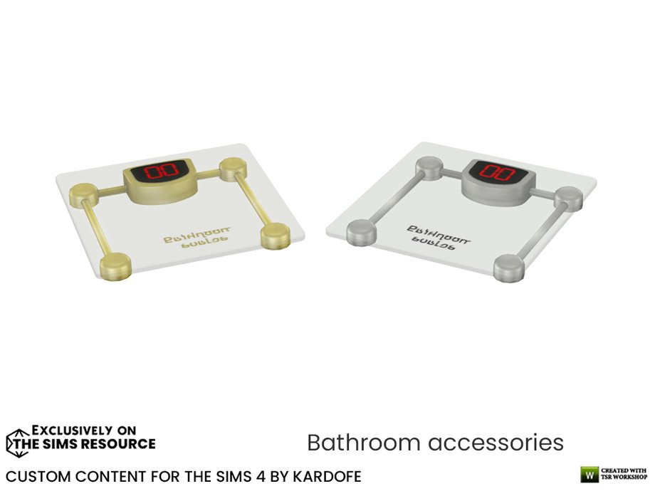 The Sims Resource | kardofe_Bathroom accessories_Bathroom scales