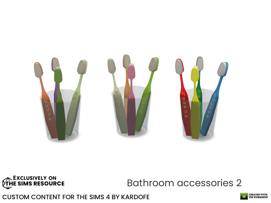 The Sims Resource | kardofe_Bathroom accessories_Toothbrushes