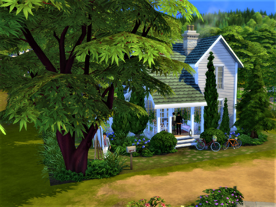 The Sims Resource | Tree Maples Cottage no cc
