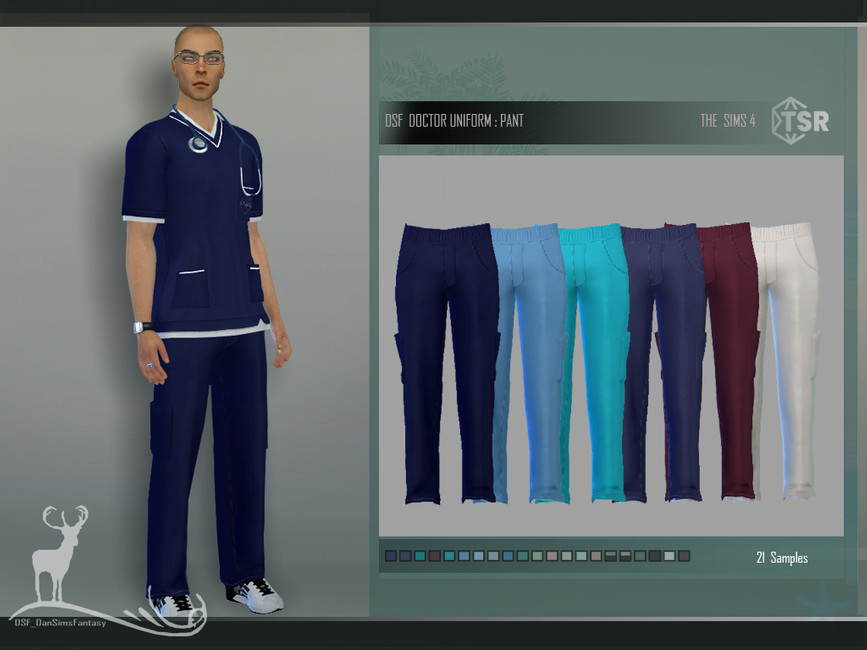 The Sims Resource - DOCTOR UNIFORM AND STETHOSCOPE