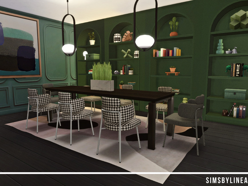 The Sims Resource - Green Dining Room I