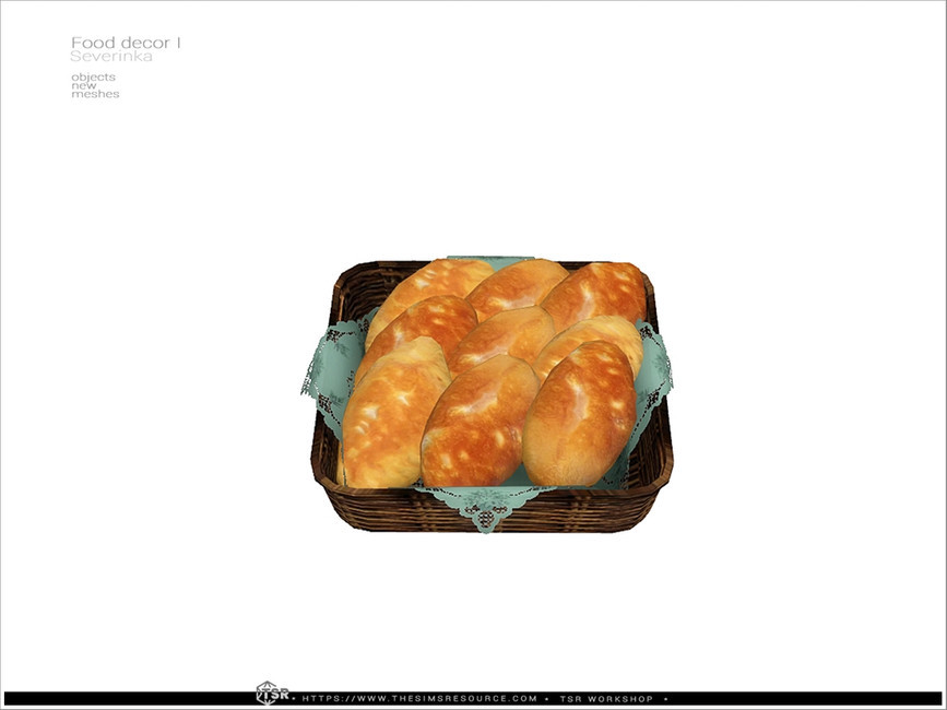 The Sims Resource - Food decor - pirozhki fried