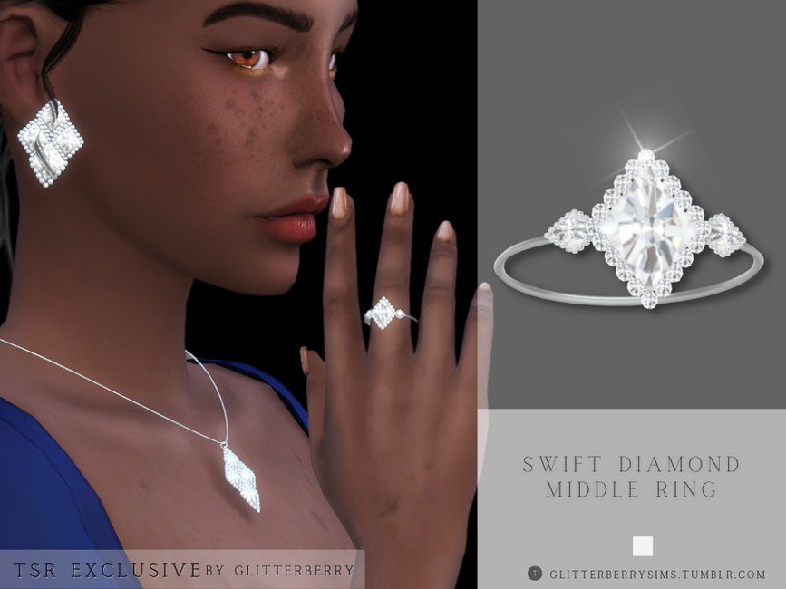 The Sims Resource - Swift Diamond Middle Ring