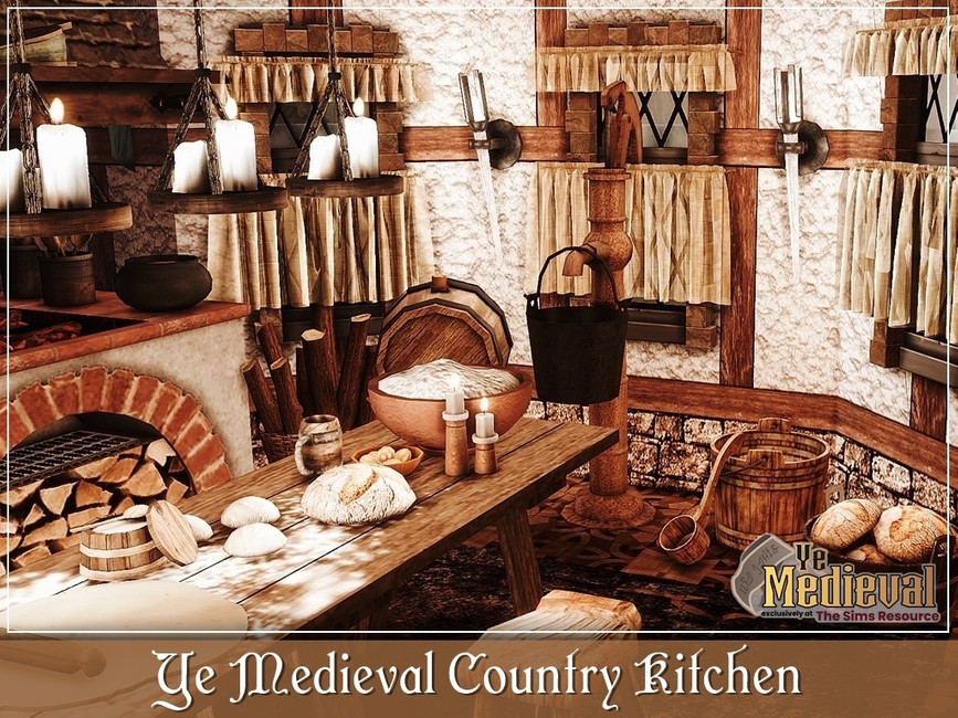 The Sims Resource - Ye Medieval Country Kitchen