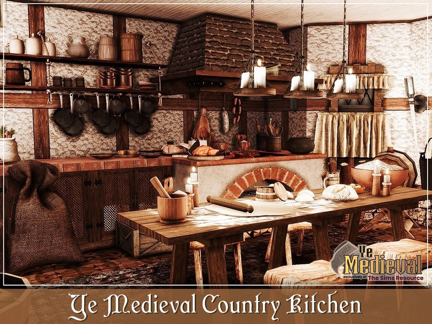 The Sims Resource - Ye Medieval Country Kitchen