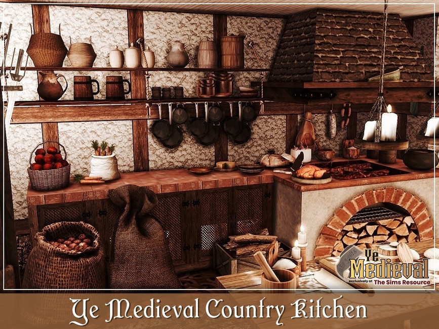 The Sims Resource - Ye Medieval Country Kitchen