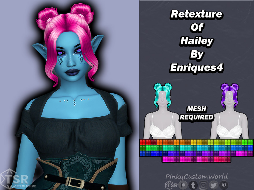 The Sims Resource - Retexture of Hailey hair by Enriques4