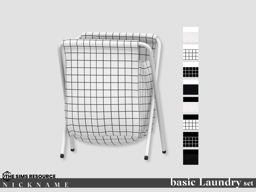 The Sims Resource - basic Laundry set_hamper (obj)