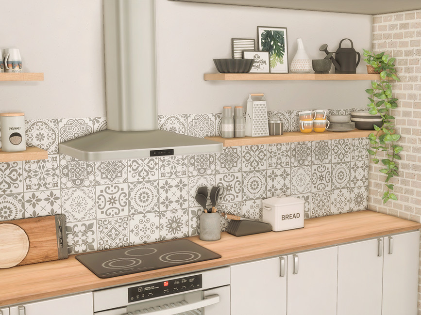The Sims Resource - Oren Kitchen + Living (TSR only CC)