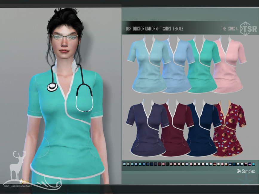 The Sims Resource - SET DOCTOR UNIFORM/ FEMALE