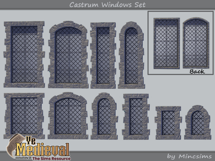 The Sims Resource - Ye Medieval - Castrum Windows Set