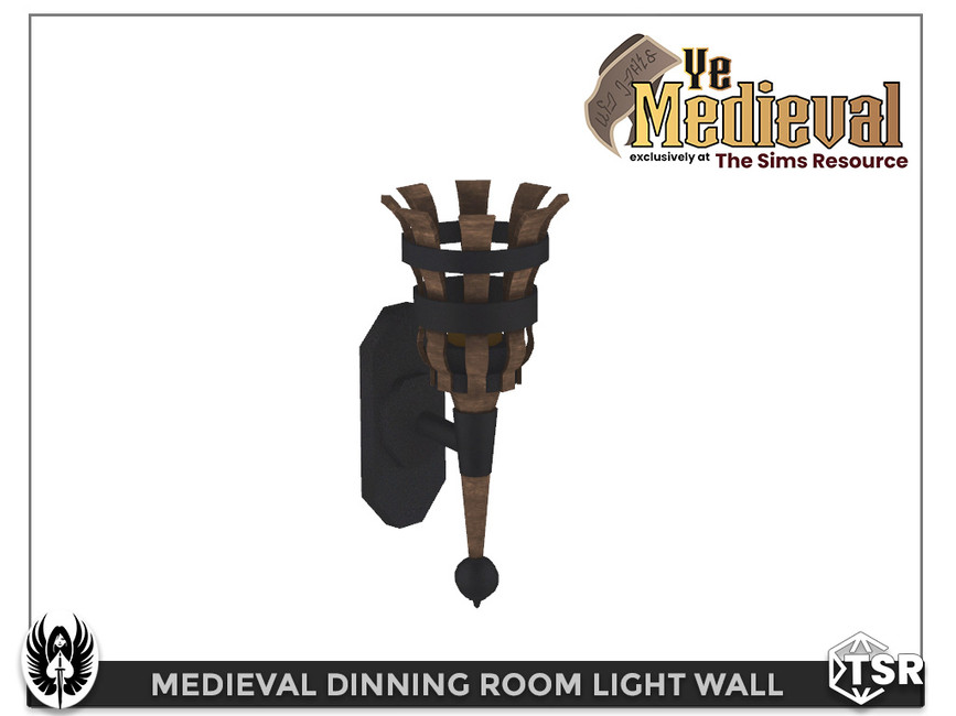 The Sims Resource - Medieval Dinning Room Light Wall
