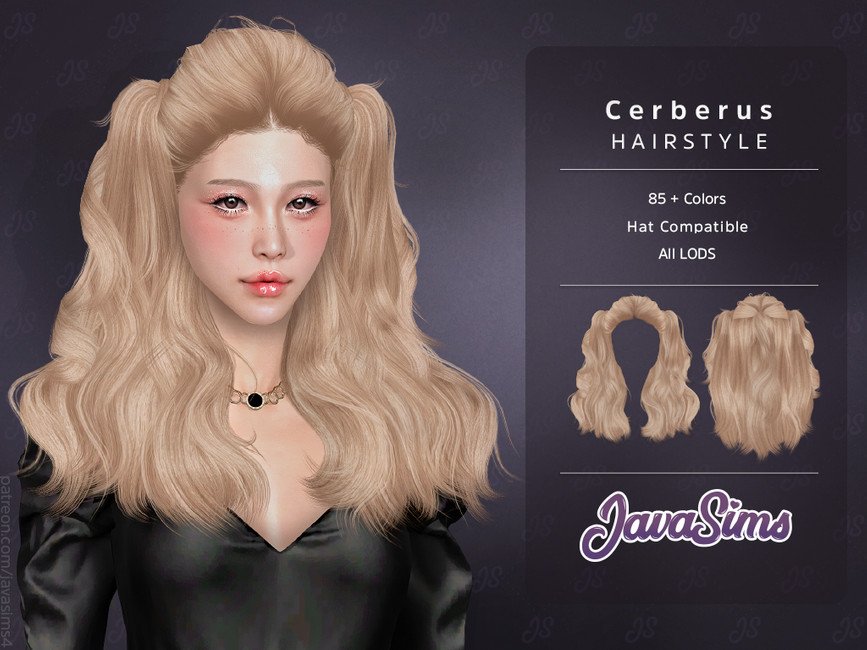 The Sims Resource - Cerberus (Hairstyle)