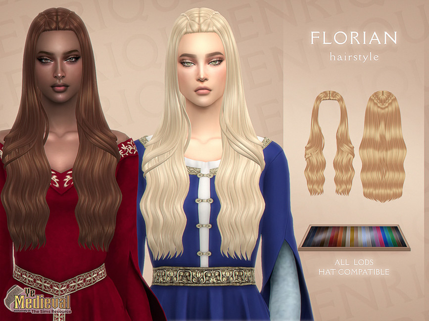 The Sims Resource - Ye Medieval - Florian Hairstyle