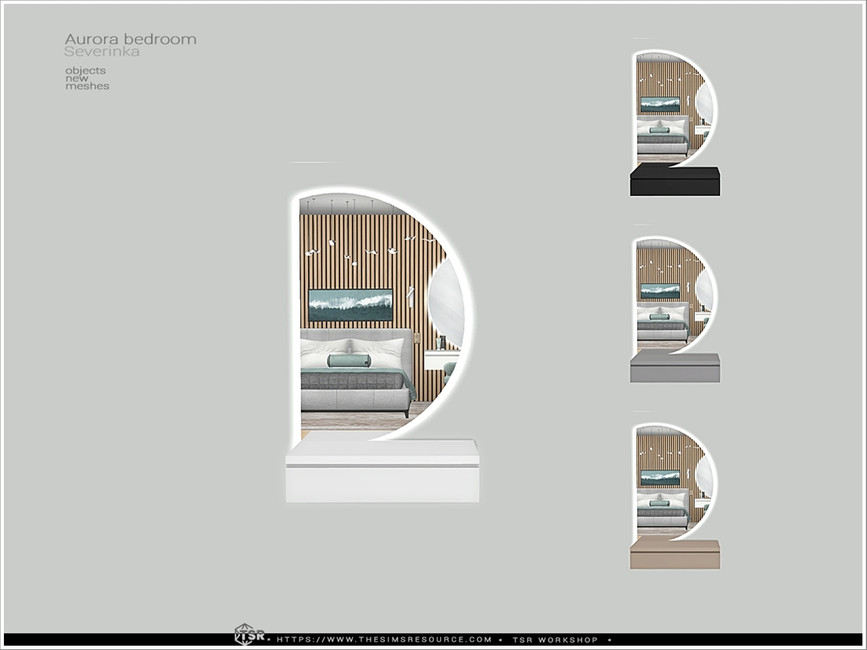 The Sims Resource - Aurora bedroom - vanity table L