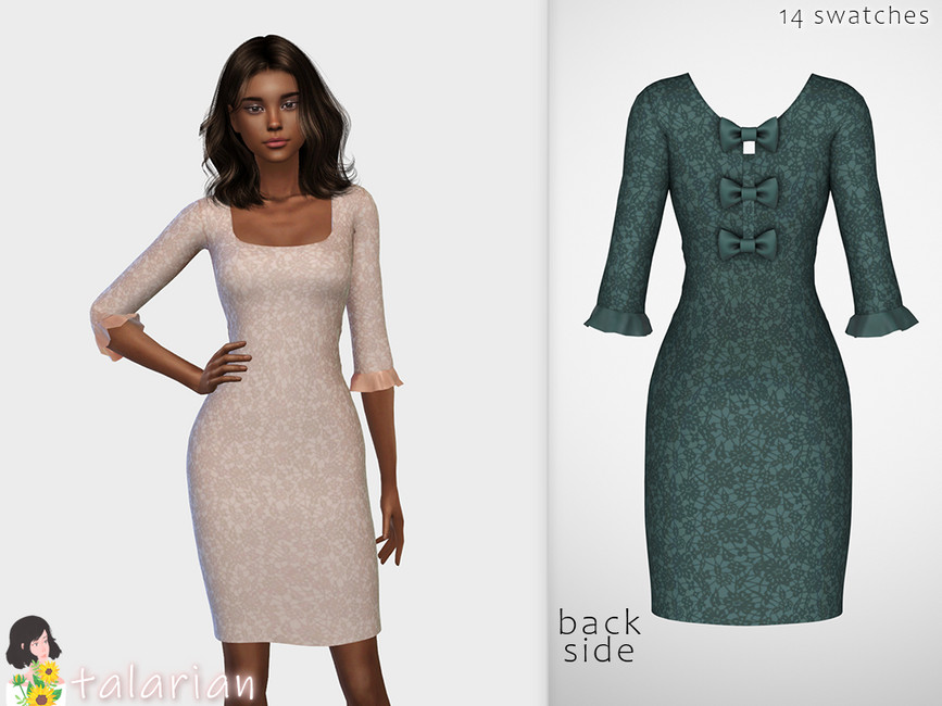 The Sims Resource - Andrea Pencil dress